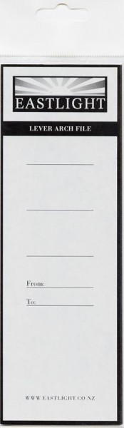 Lever Arch Spine Labels Pkt/10 | Products | One Paperclip